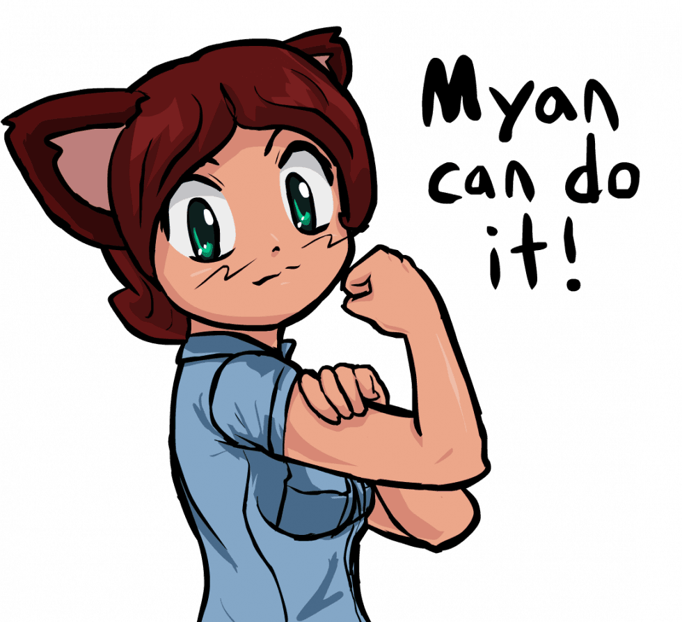 Cat Nine Art: Myan can do it! - November 27, 2017 | Cat Nine