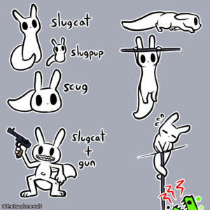 Fan Art: Slugcat (Rain World) - March 24, 2023 | Cat Nine